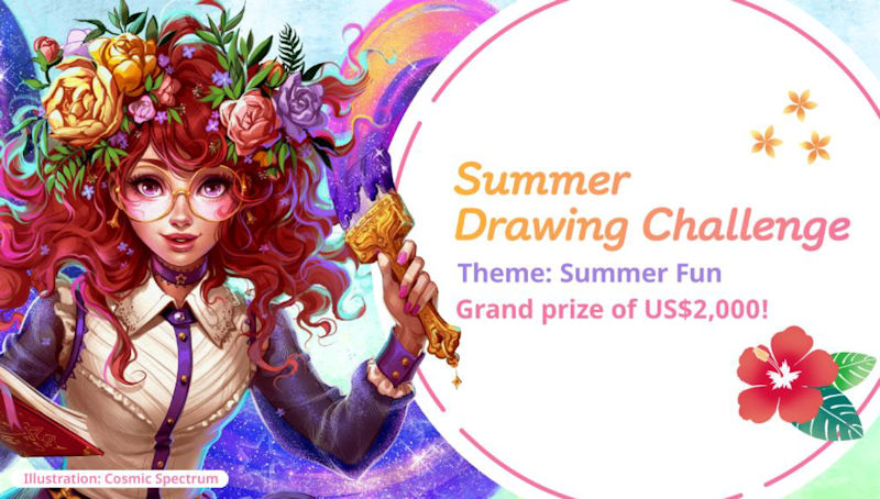 UK Anime Network - Celsys Summer Drawing Challenge - Summer Fun